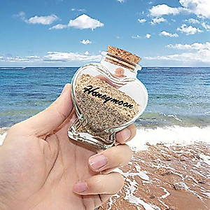 Hand Lettered Honeymoon Sand Keepsake Jar - Honeymoon Souvenir Gift for Newlywed - Travel Gift Ideas for Bride or Newlywed