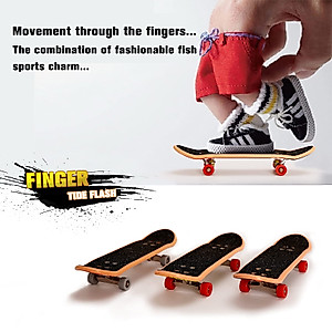Fingerboard Skatepark Park Ramp Toys Skate Park Kit Ramp Parts for Finger Skateboard Ultimate Parks Training Props With 6 Finger Deck and 3 Finger Skateboard Fun Finger Skate Toys for Kids & Adults