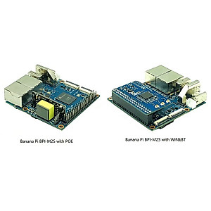 youyeetoo Banana pi BPI-M2S Single Board Computer - AI Computer Vision Applications - Dual GbE/HDMI 2.1/MIPI-CSI/MIPI-DIS - Support Android Linux, Adapt to BPI-RTL8822CS WiFi (A311D Version)