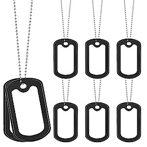 Dog Tag Silencer Black Military Silicone Dog Tag Silencer Silicone Rubber ID Tag Protector ID Tags to Reduce Noise and Protect Tag