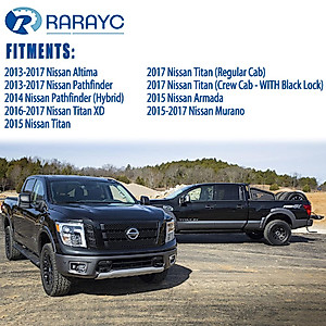 RARAYC Interior Door Handle | for 2013 2014 2015 2016 2017 Nissan Altima Sedan Pathfinder Titan | Replaces Front Rear Left Driver Side