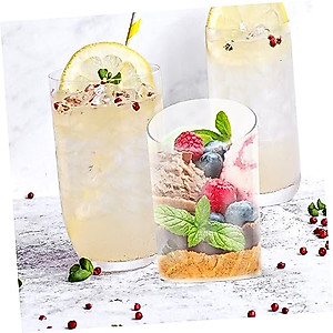 NOLITOY 80 pcs Glasses Appetizers Reusable Heart Small Sundaes Dessert Cake Portion Xcm Entrees Clear Shooter Cuakes Party Catering Cream Oz Bowls Trifle Tumbler Parfait Samplers Parties