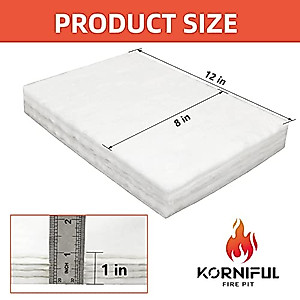 Tabletop Fire Pit Ceramic Wool Wick for ROZATO, KORNIFUL, Danya B, Flammtal, KIZZBY, ROUNDFIRE, to Extend Burning Time, Table Top Firepit Sponge Cotton Core for Bioethanol Rubbing Alcohol Fireplaces