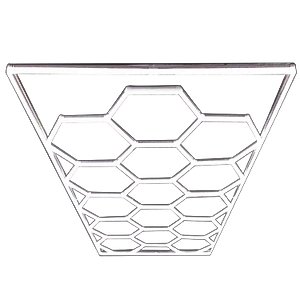 GOSLARLIT Led Garage Hexagon Light,15 Hexagon Garage Ceiling Led Lights for Gym/Workshop with Rectangle Frame, IP54 2 Year Warranty AC 100-240V(15.88 fts