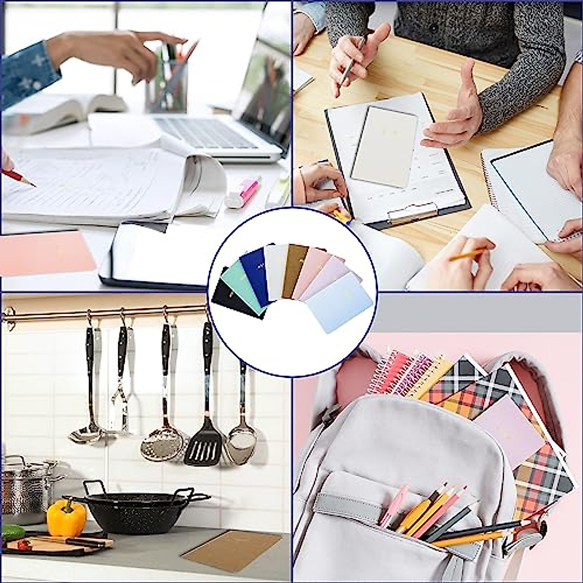 Iridipity 8 Pack Small Notebook Pocket Notebook Small notepad Mini notebooks 3.5x5 inches stationary supplies for work,travel,adults (8)