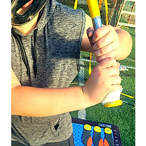 THE SwingRing (White) Baseball and Softball bat Grip Vibration dampening Protection…