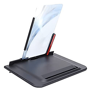 Byged 3D HD Phone Screen Amplifier,12 Inch Foldable Phone Horizontal Vertical Screen Magnifier,Phone Stand for Movies Videos Games