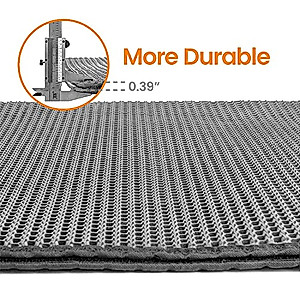 Conlun Cat Litter Mat Kitty Litter Trapping Mat 18” x17” Honeycomb Double Layer, Urine Waterproof, Easier to Clean, Litter Box Mat Scatter Control, Less Waste, Soft on Paws, Non-Slip