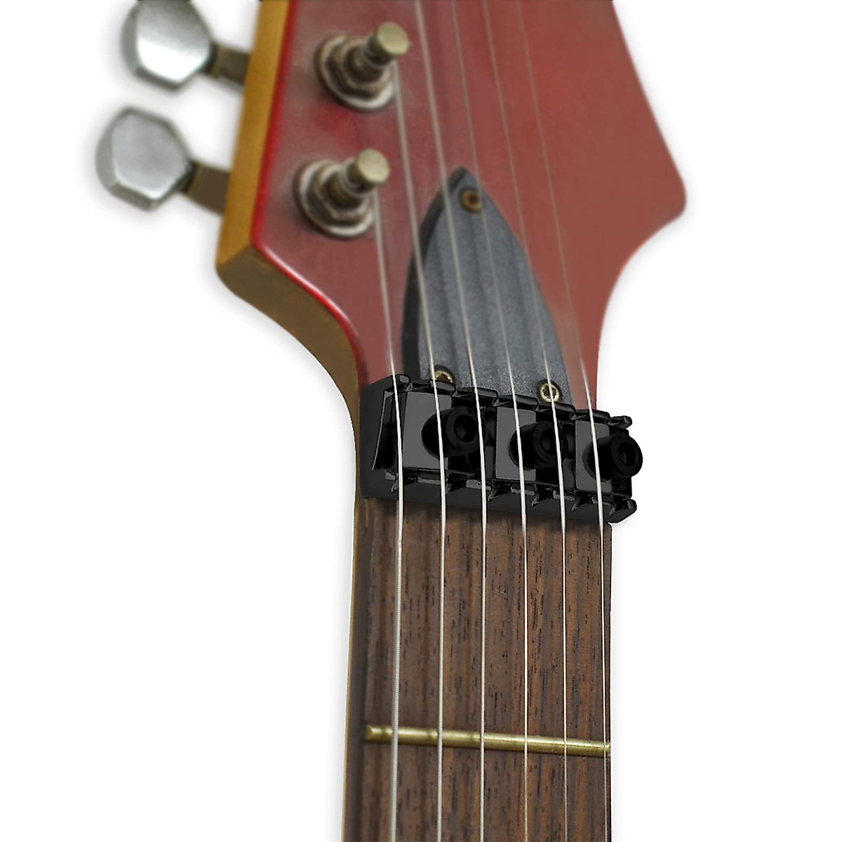 SAPHUE 42MM Guitar Tremolo Bridge Locking Nut 1-11/16"for Floyd Rose Style Electric Guitar Tremolo Bridge Lock System (Black)