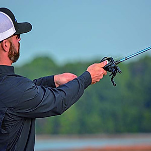 Cadence CB5 Baitcasting Reels Lightweight Graphite Frame Fishing Reels with 8 Corrosion Resistant Bearings Baitcaster Reels Carbon Fiber Drag Baitcast Reels with 6.6:1 Gear Ratio Casting