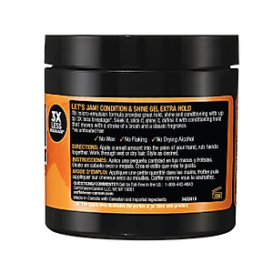 SoftSheen-Carson Let's Jam! Shining and Conditioning Hair Gel by Dark and Lovely, Extra Hold, All Hair Types, Styling Gel Great for Braiding, Twisting & Smooth Edges, Extra Hold, 4.4 oz