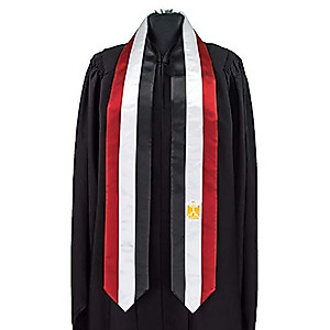 Vision Wear Egypt Flag Graduation Sash/Stole International Study Abroad Adult Unisex