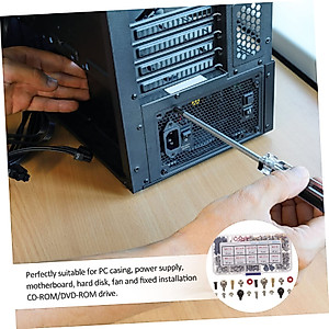 TEHAUX 5 Sets Computer Host Screw Computer Mounting Screw Computer Part Screw Assortment Computer Accessories Laptop Screws Computer Supply Countersunk Head Screw Self-Tapping Screws