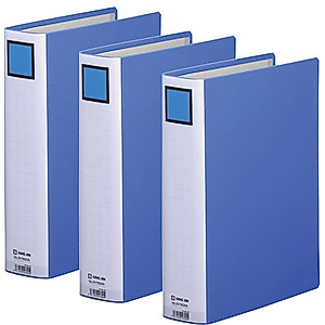 King Jim 2475GXA-3 King File, A4, Vertical, Blue, Pack of 3
