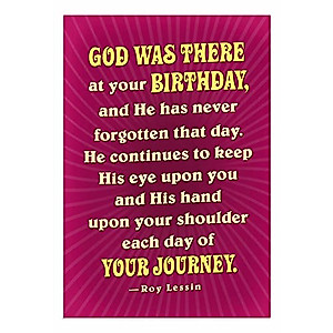 DaySpring - Birthday - It's All About Joy & Blessings - King James Version - 4 Design Assortment with Scripture - 12 Birthday Boxed Cards & Envelopes (J7444)