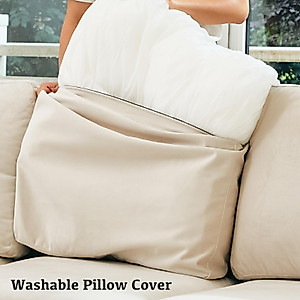 Belffin U Shaped Sectional Sleeper Sofa with Pull Out Bed Convertible Velvet Modular Sectional Couch Bed with Storage Ottoman Beige