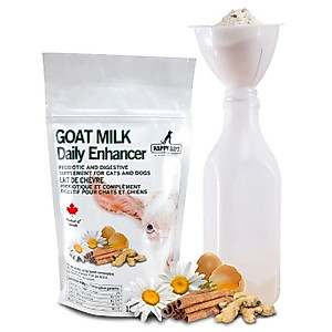 Goat Milk Daily Enhancer 150g, Probiotic and Digestive Supplement for Dogs and Cats,70 Billion CFU,100% Natural Supplement,Improve Gut Health,Suitable for Young and Adult Dogs and Cats