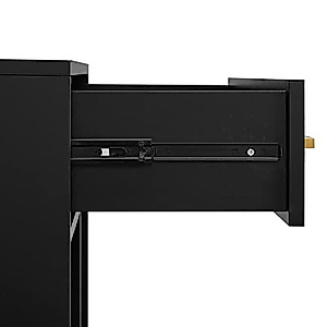 Crosley Furniture Juno Record Storage Cube Bookcase, Black