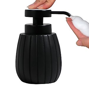 GalDal Foaming Hand Soap Dispenser for Bathroom,Black Foam Soap Dispenser 11oz.
