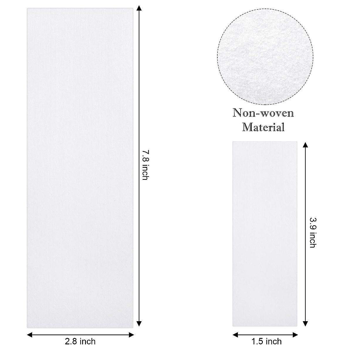 Maitys 1000 Pieces Non-woven Wax Strips Hair Removal Wax Strips Body Facial Hair Removal Tools for Women and Men Hair Removal Use, 2 Sizes