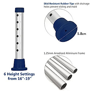 Zler Shower Chair with Back, 500lb Heavy Duty Shower Bench for Inside Shower, Anti-Slip Shower Chair for Bathtub, Tool Free Shower Chair for Senior, Handicap & Disabled