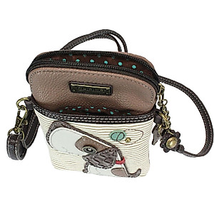 Chala Toffy Dog Cellphone Crossbody Handbag Purse - Convertible Strap Dog Mom Dog Lovers Chala Group Handbag