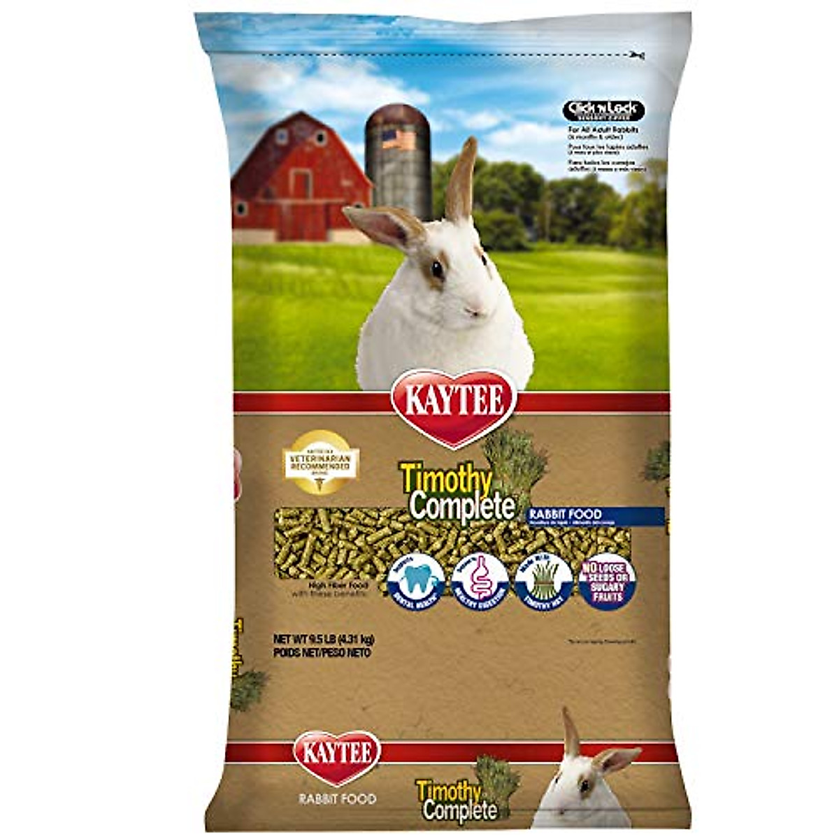 Kaytee Timothy Complete Pet Rabbit Food 9.5 pounds