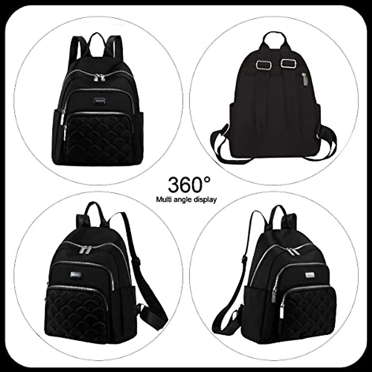 Cottoncode Small Backpack Purse for Women, Nylon Backpack Purse, School Backpacks Small Women's Backpack