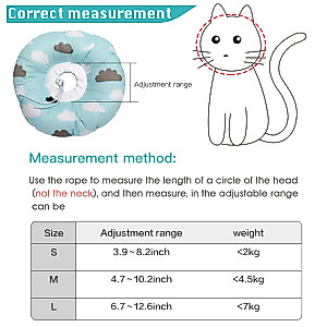Recovery Collars & Cones (Pink cat（Medium）)