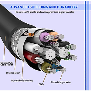 MutecPower 50 Feet Active USB 3.0 Male to Female Extension Cable USB A Repeater Extender Cord with 2 boosters & USB Power Supply - Black 15m – Compatible with Laptops, Hard Drives, Xbox, PS4, VR etc