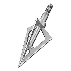 Snuffer SS Stainless Steel 3 Blade Arrow Broadhead (Pack of 3), 125-Grain