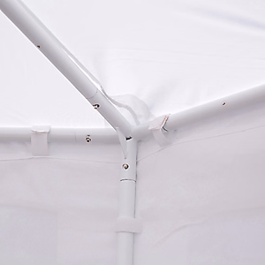 Outsunny 29 x 21 ft Party Tent, Wedding Tent with Sidewalls, Heavy Duty Event Tent with 2 Doors and 8 Windows, Outdoor Gazebo Tent for Party, White