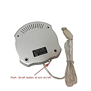 FixtureDisplays® USB Mug (Up to 2.9" Diameter Mugs) Warmer for Office, Home Use, Desktop Heated Coffee & Tea 16775