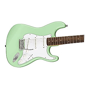 Squier Affinity Series FSR Stratocaster Electric Guitar, with 2-Year Warranty, Surf Green, Laurel Fingerboard