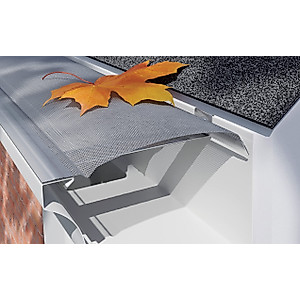 E-Z-GUTTER GUARD SSLD5-10 Destroyer Gutter Guard, Stainless Steel, Silver