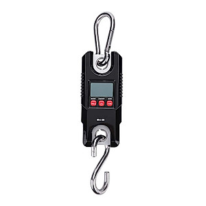 Fish Scale, 660lb/300kg Digital Fishing Scale with LCD Display. Portable More Weight-Bearing Plastic Digital Fishing Hanging Hook Scale