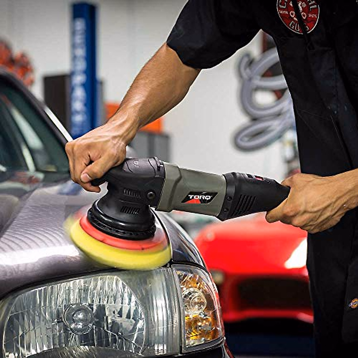 Chemical Guys BUFX111HEX6 Hex-Logic Quantum Heavy Cutting Pad, Yellow (6.5 Inch Pad made for 6 Inch backing plates)