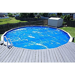 Sun2Solar Blue 30-Foot Round Solar Cover | 1600 Series Style | Heat Retaining Blanket for In-Ground and Above-Ground Round Swimming Pools | Use Sun to Heat Pool Water | Bubble-Side Facing Down in Pool