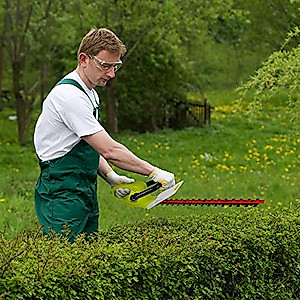 Serene Life Corded Electric Handheld Hedge Trimmer - 4 Amp Electrical High Powered Hand Garden Trimmer Tool w/ 18 Inch Blade, Trims Bush, Shrub, Grass, Small Tree Branch - SereneLife