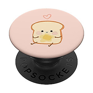 Cute Toast and Butter Graphic PopSockets Swappable PopGrip