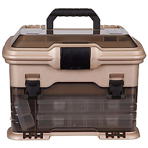 Flambeau Outdoors T4 Smoke Multiloader, Portable Fishing & Tackle Storage Box, Gold/Black