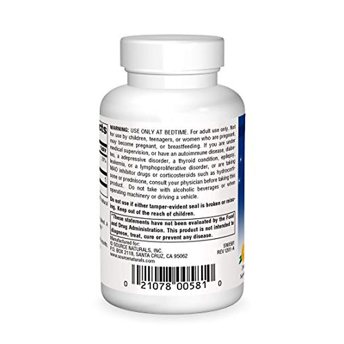 Source Naturals Melatonin, Dietary Supplement That Supports Sleep* 5 mg - 200 Orange Flavored Lozenges