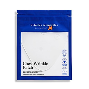 Wrinkles Schminkles Chest Wrinkle Patch - Reusable Silicone Smoothing Pads for Cleavage & Body, Reduce Wrinkles & Stretch Marks, Sensitive Formulated, Secret to Radiant Skin (1 Pack)