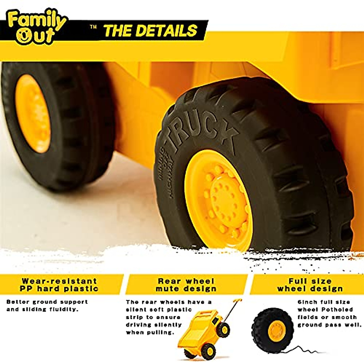 PUQU Monster Truck Design Kids Travel Suitcase Toddler Luggage With Wheels (Yellow)