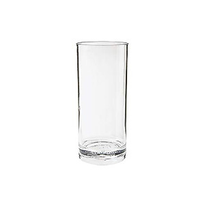 G.E.T. H-14-1-SAN-CL-EC Clear 14 oz. Tom Collins, Break Resistant Dishwasher Safe San Specialty Drinkware Collection (Pack of 4)
