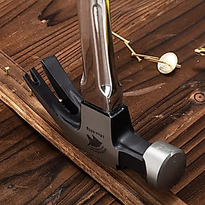 Monoceros 16 OZ Claw Hammer with 69 pcs Picture Hanging Kit, Heavy Duty All Purpose Hammer,Non-slip Handle, Magnetic Head, Suitable for professional and domestic work