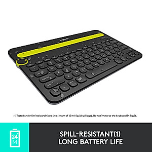Bluetooth Multi-Device Keyboard K480 - Switch typing between your computer, phone, and tablet