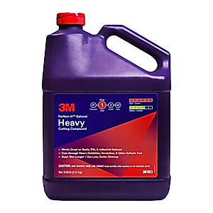 3M Perfect-It Gelcoat Heavy Cutting Compound, 36103, 1 Gallon, Fiberglass Oxidation Remover for Boats and RVs