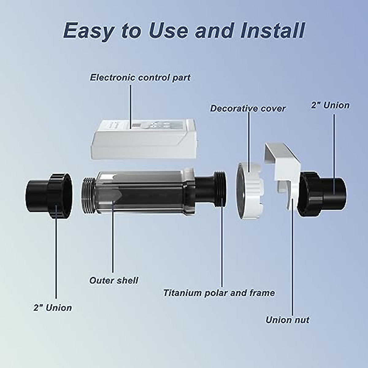 Pomeade Pool Salt Chlorine Generator Up to 25,000 Gallon, Salt Water ...