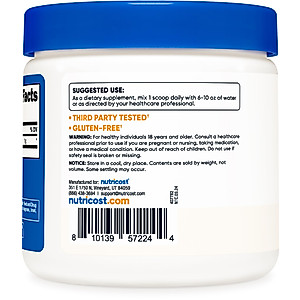 Nutricost L-Tyrosine Powder 100 Grams (100 Servings) - 1G per Serving